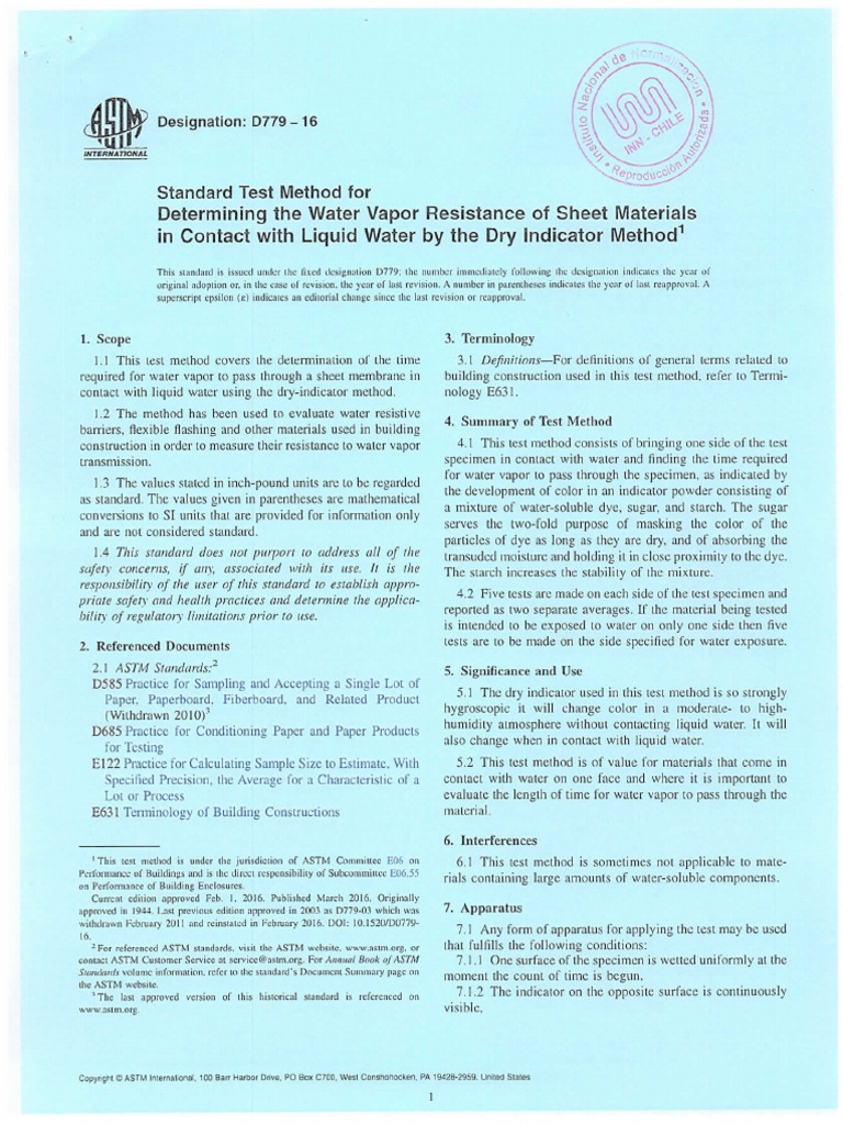 Astm D 779 16 | PDF