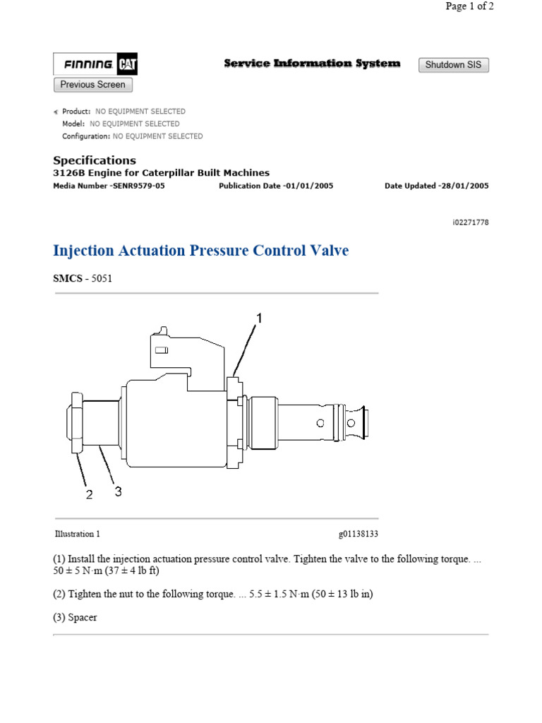 Injection Actuation Pressure Control Valve | PDF