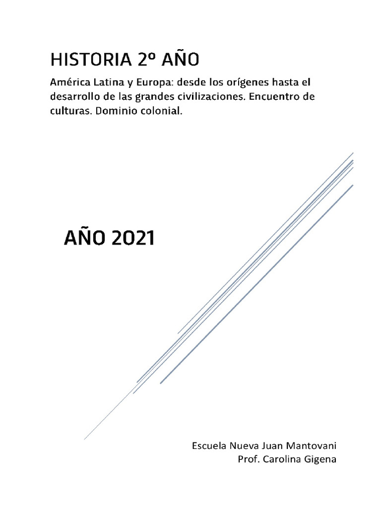 Historia 2do CaroGigena | PDF