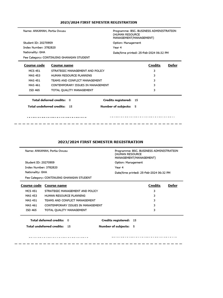 Academic Semester Selection | PDF | Business