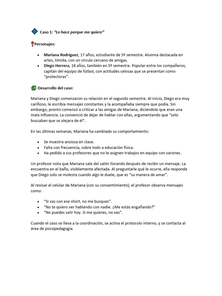 Casos Progresion 6 | PDF | Violencia