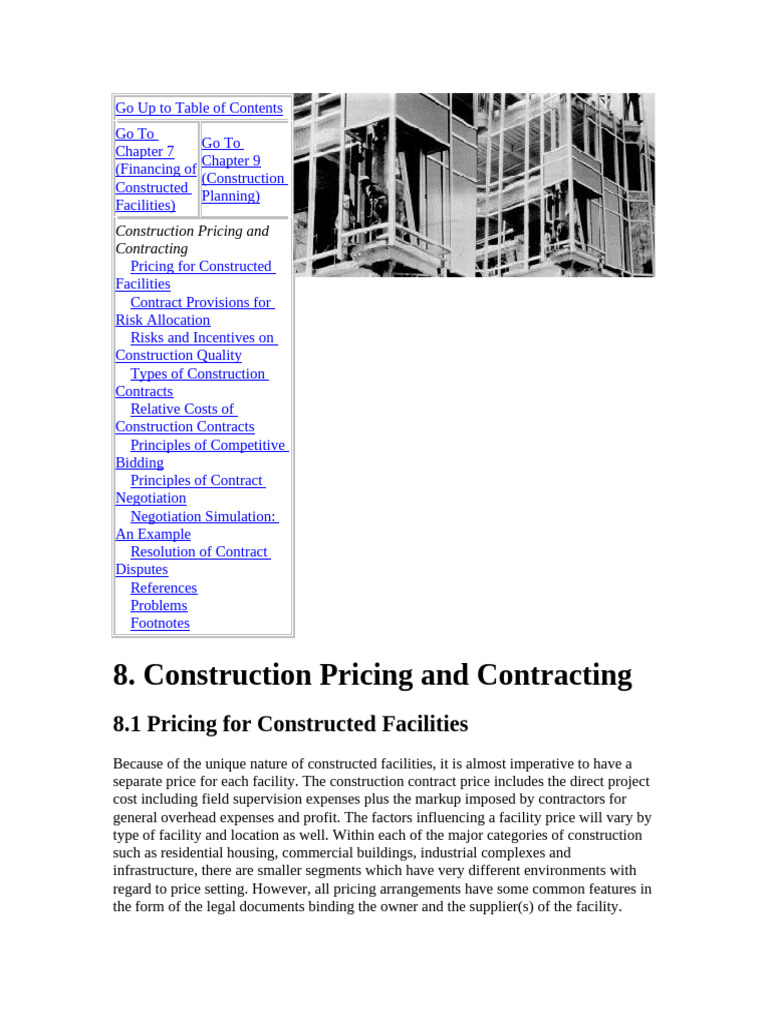 Construction Pricing and Contracting | PDF | Indemnity | Negotiation
