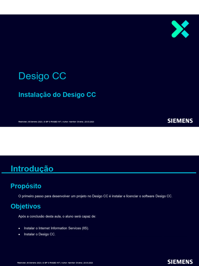 Guia de Instalação do Desigo CC | PDF | Serviços de informação da ...