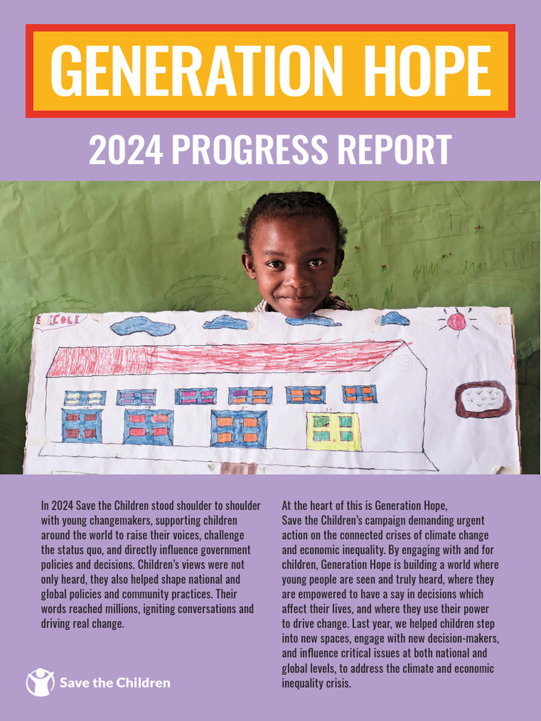 Generation Hope 2024 Progress Report | PDF | Climate Change ...