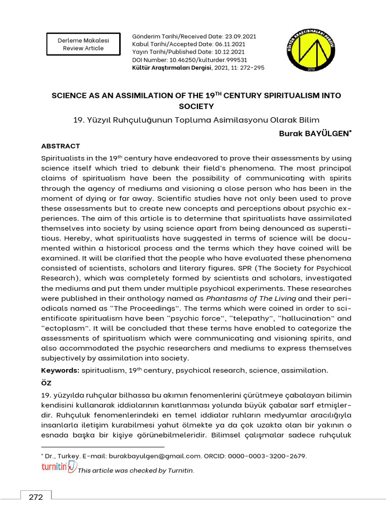 Science As An Assimilation of The 19th C | PDF | Telepathy | Parapsychology