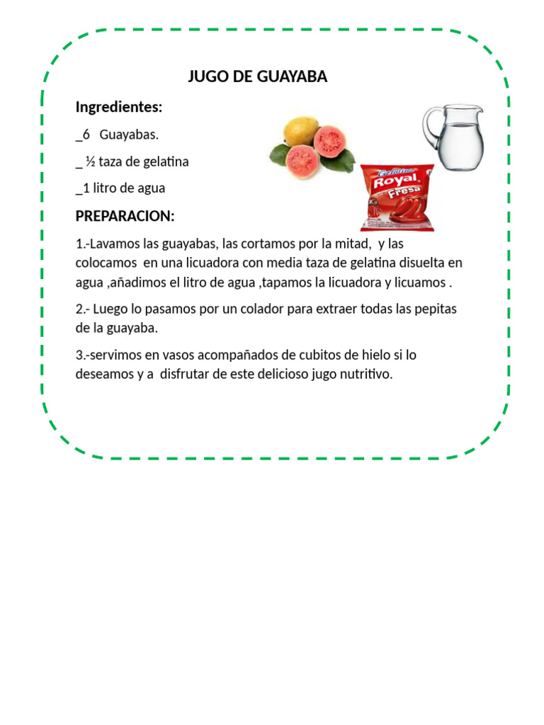 Jugo de Guayaba | PDF