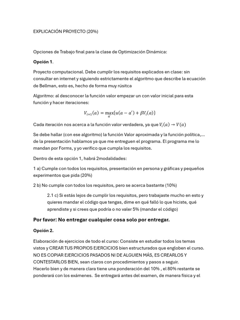 Explicación Proyecto Opti | PDF