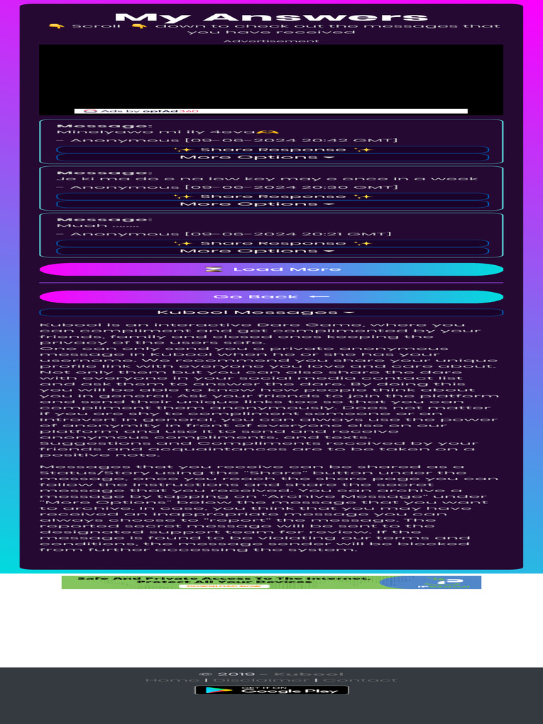 My Messages - Kubool 2 | PDF