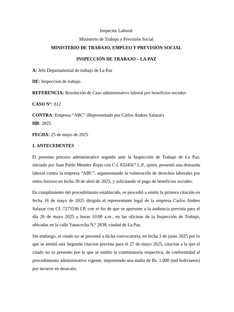 Informe Laboral 111 | PDF | Derecho laboral | Gobierno