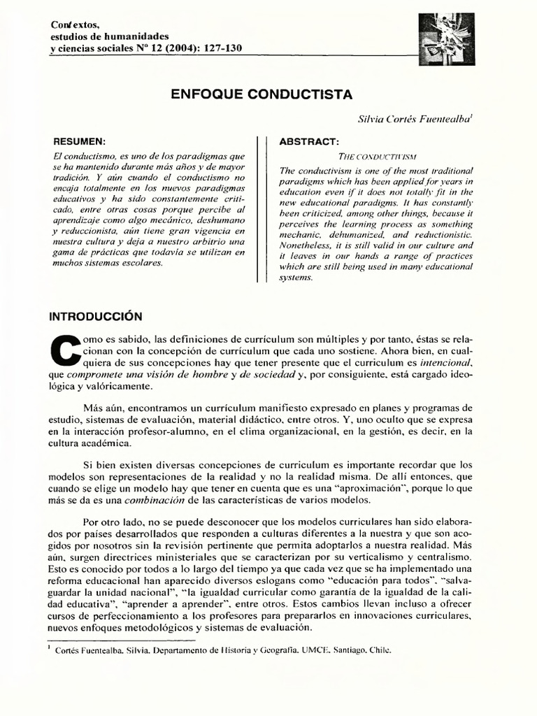 Admin, Enfoque Conductista | PDF