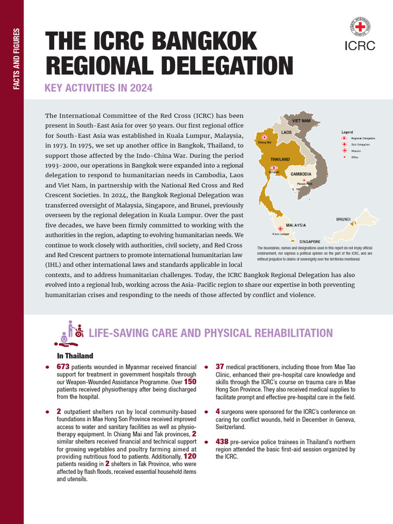 ICRC Thailand Facts and Figures 2024 | PDF | International Red Cross And Red Crescent Movement ...