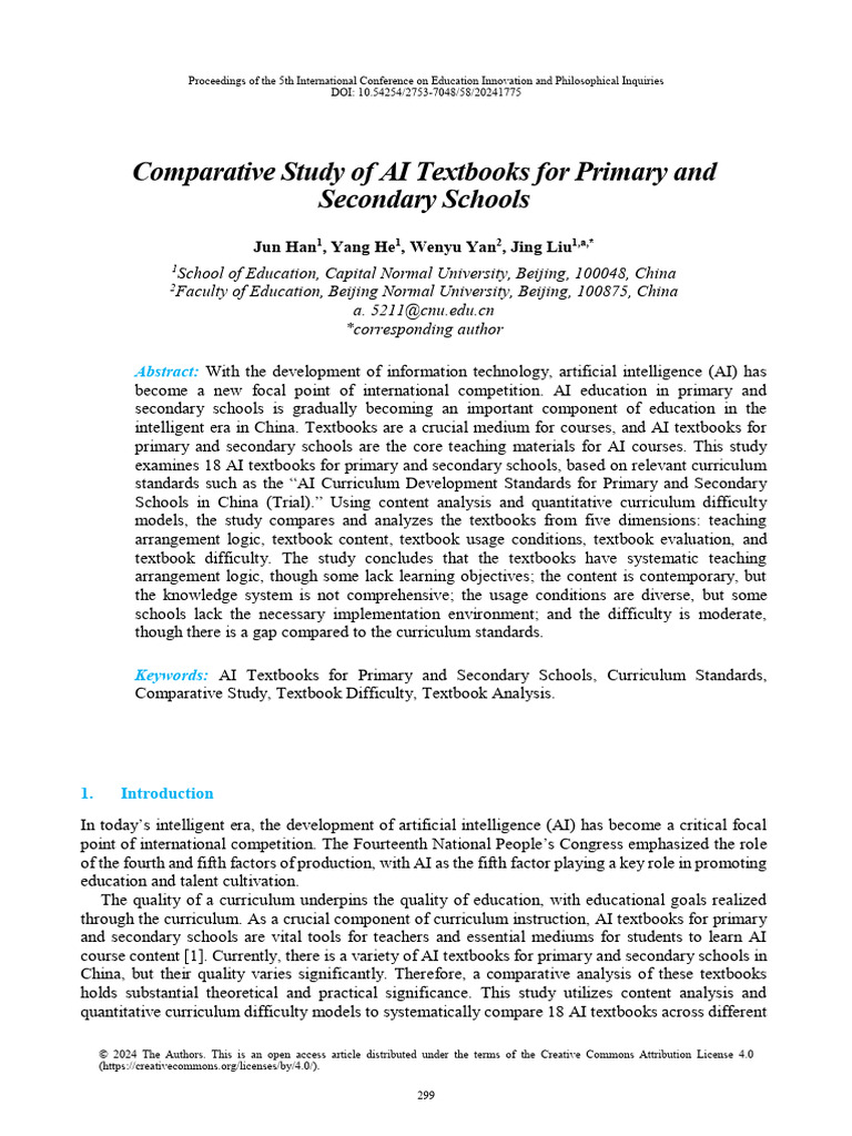Comparative Analysis of AI Textbooks | PDF | Curriculum | Artificial ...