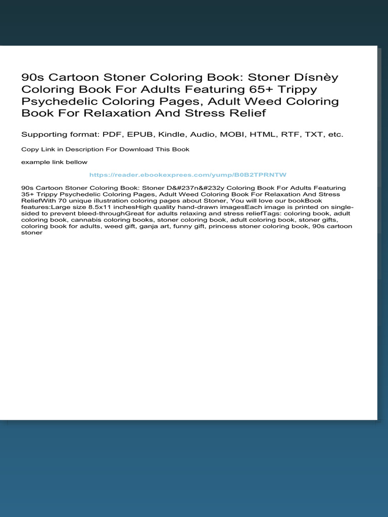 (PDF) Download$ 90s Cartoon Stoner Coloring Book Stoner Dísnèy Coloring ...