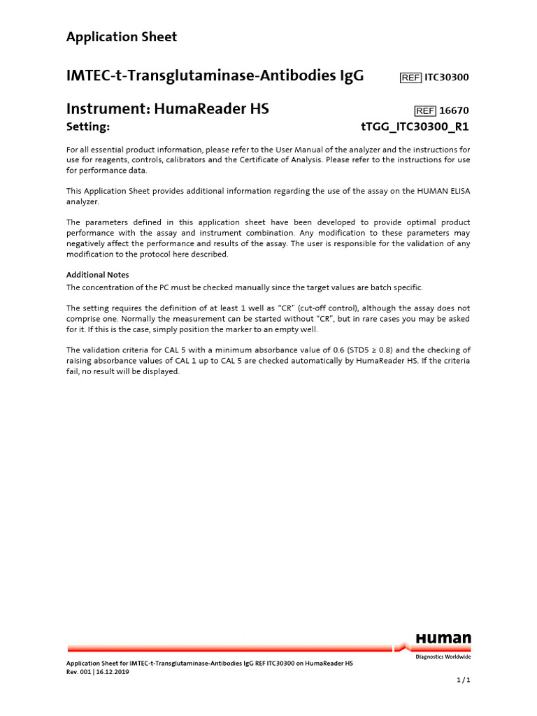 TTGG Itc30300 Humareaderhs r1 | PDF