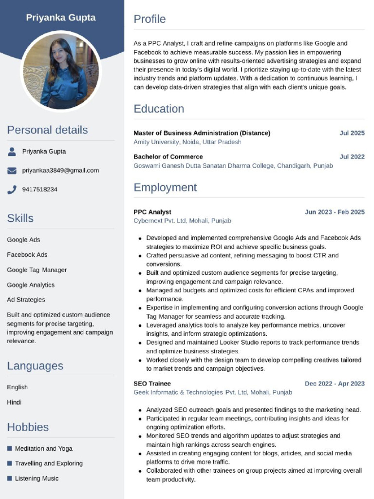 Priyanka Resume | PDF