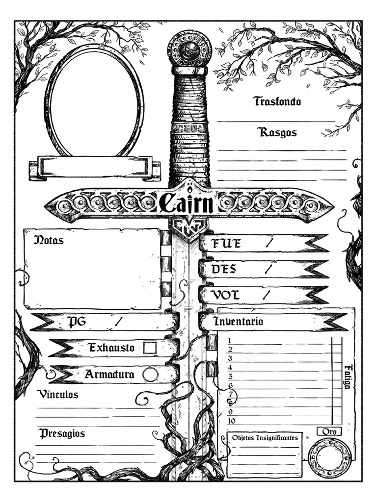 Cairn_-_pagina_personaje_2E_A4 | PDF