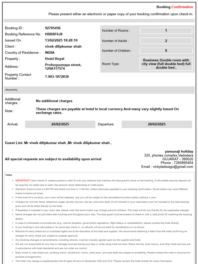 Ticket Confirmation 26 To28 | PDF