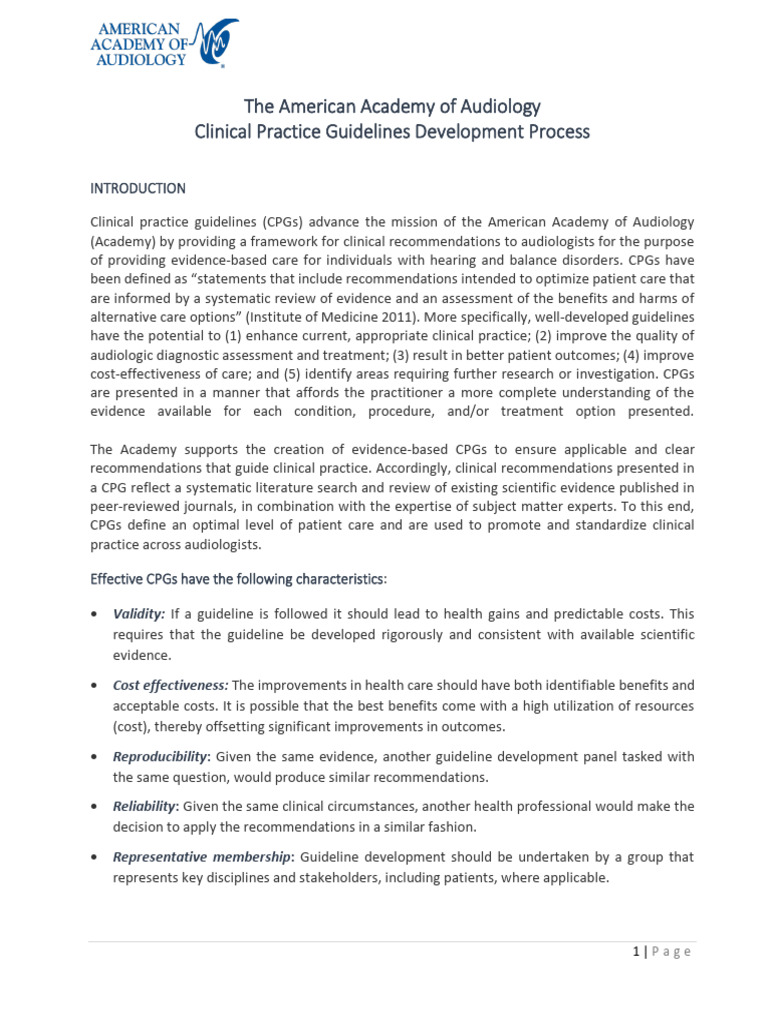 Guideline For Guidelines Development Process Manual | PDF | Evidence ...