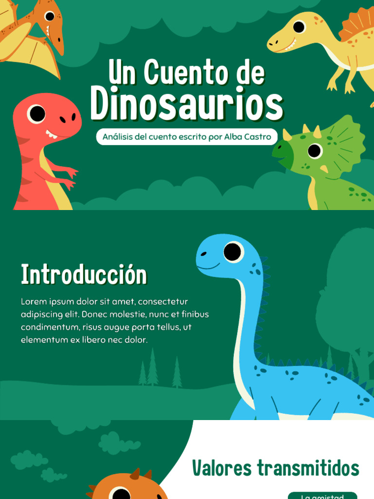 Cuentos de Dinosaurios | PDF