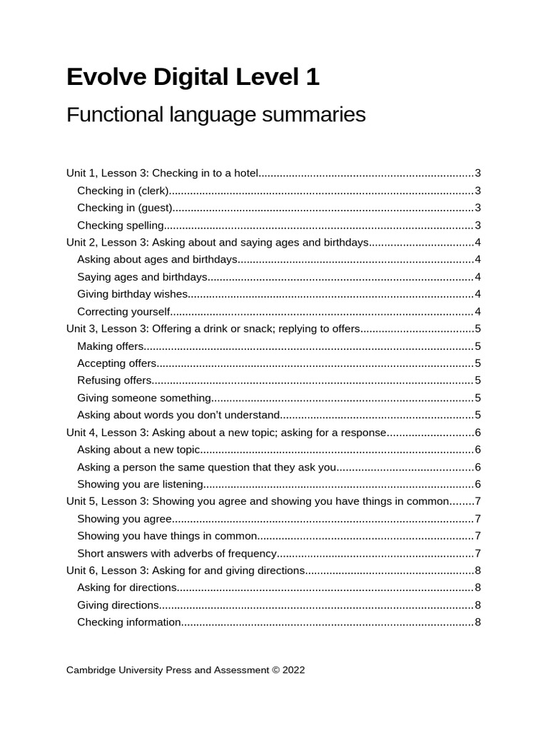 Functional Language for Everyday Situations | PDF | Question ...