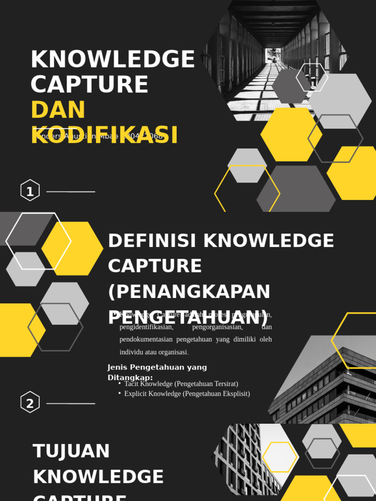 Knowledge Capture Dan Kodifikasi | PDF