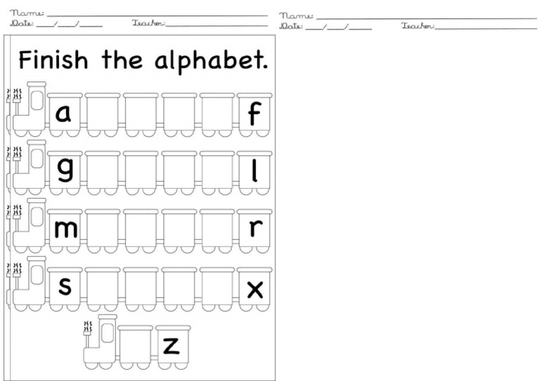 Alphabet Train | PDF