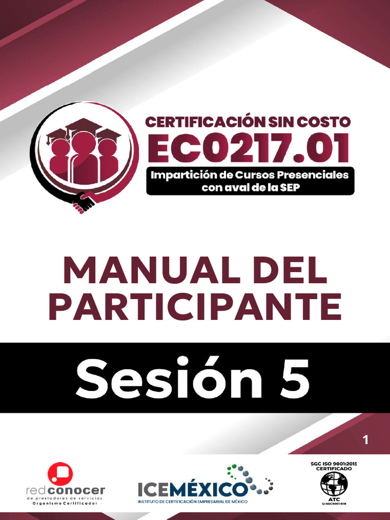Manual Del Participante Sesión 5 - Compressed | PDF | Salario | Empleo