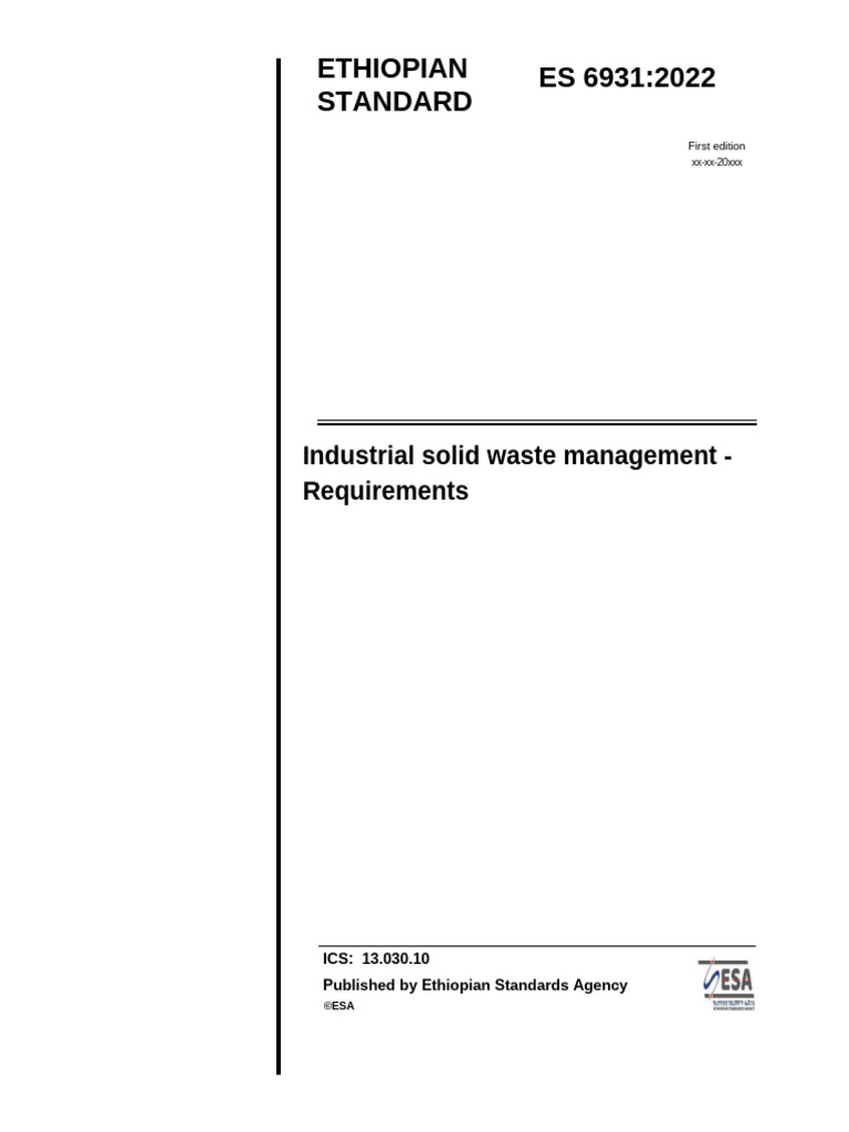 Industrial Solid Waste Management Standards | PDF | Waste Management ...