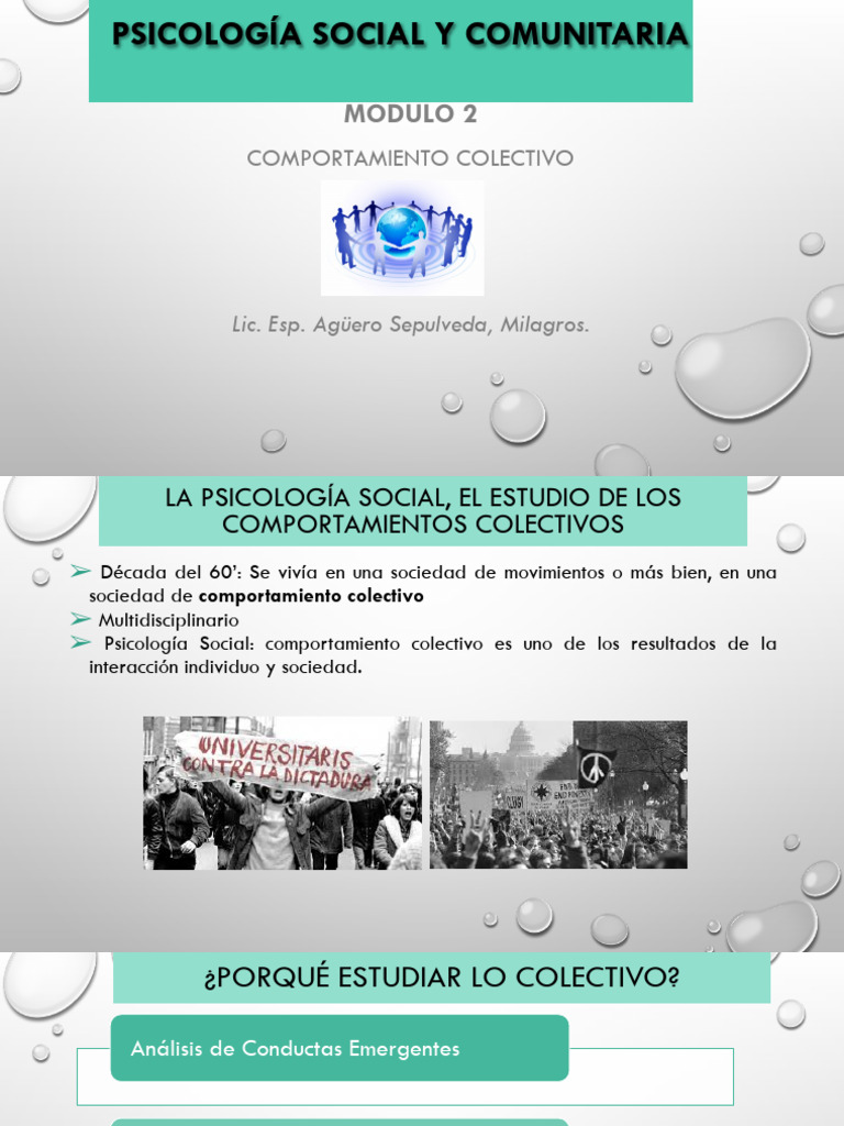 Psicología Social y Comunitaria. Modulo 2 | PDF | Sicología | Comportamiento