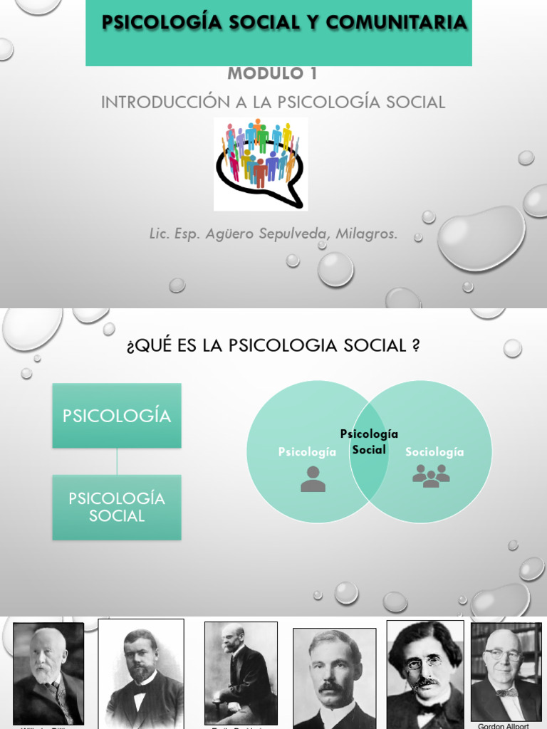 Psicología Social y Comunitaria. Modulo 1 (2) | PDF | Sicología | Psicología Social