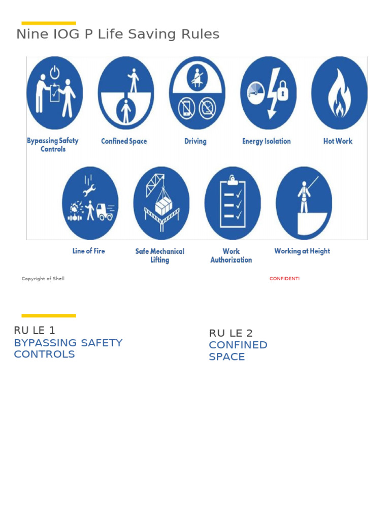 9 IOGP Lifesaving Rules | PDF