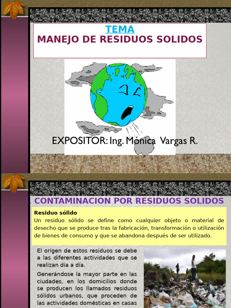 Capacitacion de Manejo de Residuos Solidos | PDF | Residuos | Reciclaje