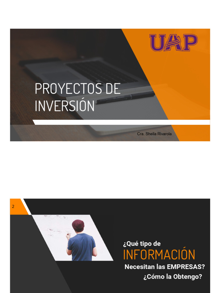 5.1 Proyectos de Inversión | PDF | Presupuesto | Plan de negocios