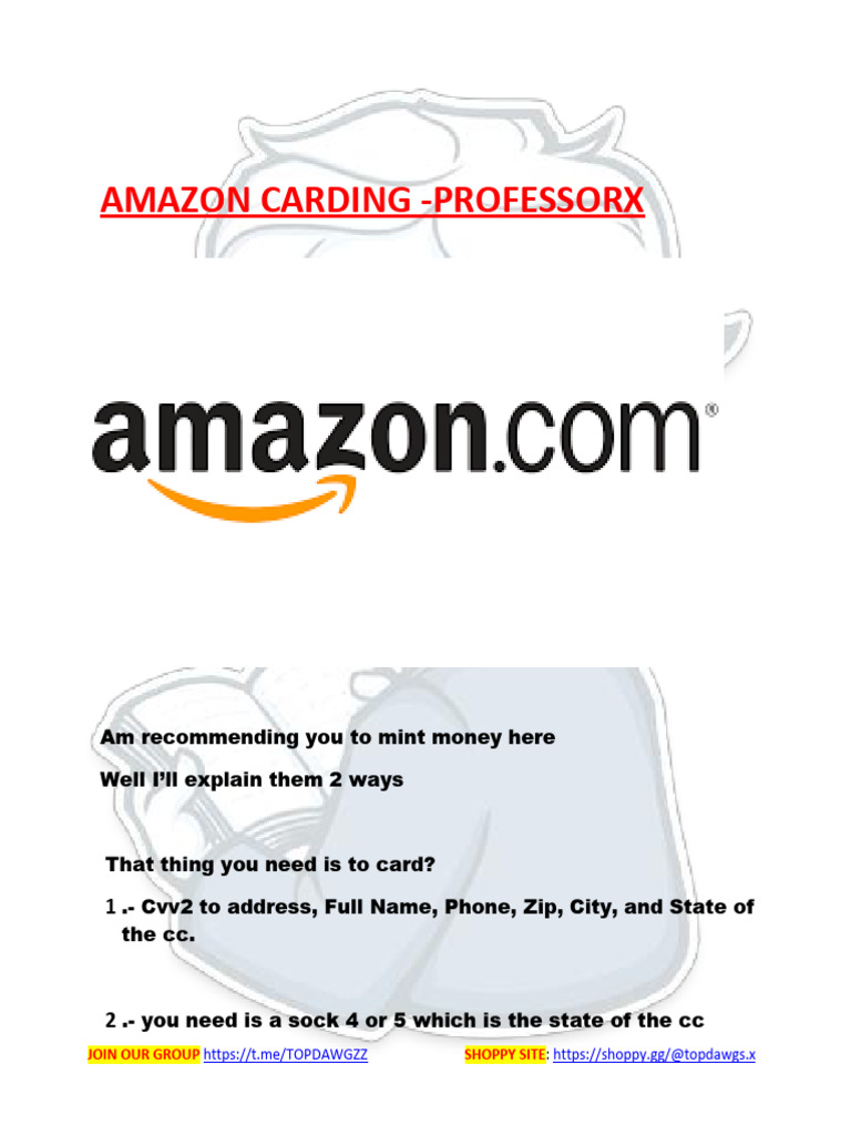Amazon Carding - Professorx | PDF