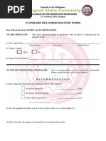 UPLB Graduate School Recommendation Form | PDF | Academic Degree ...