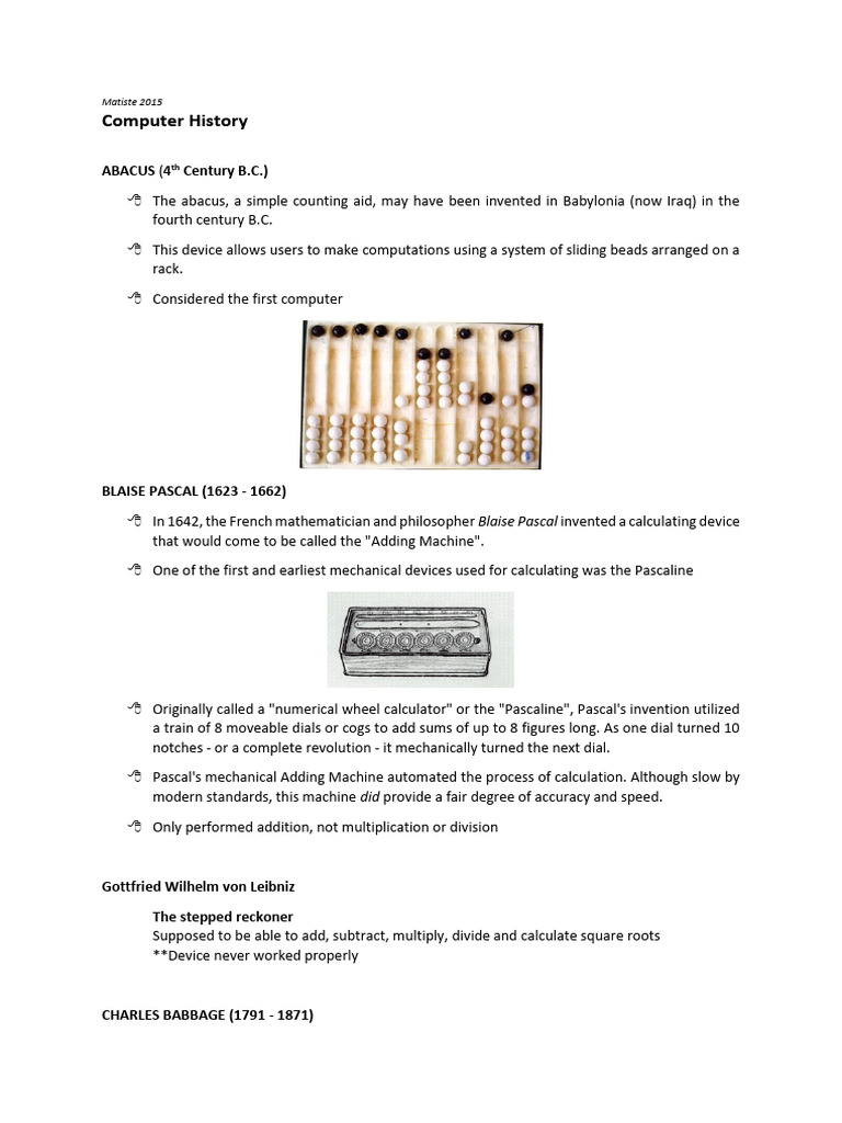 History of Computer | PDF | Personal Computers | Transistor