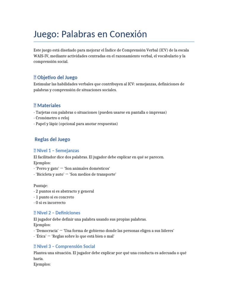 Juego Icv Wais-IV | PDF