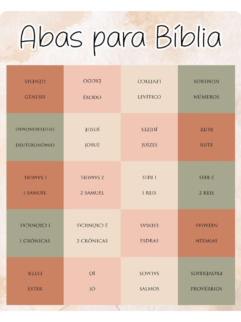 Abas para Bíblia | PDF