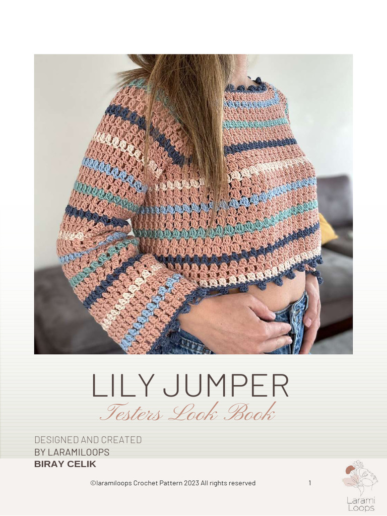 Lily Jumper Testers Look Boo Ketsy | PDF | Crochet | Yarn