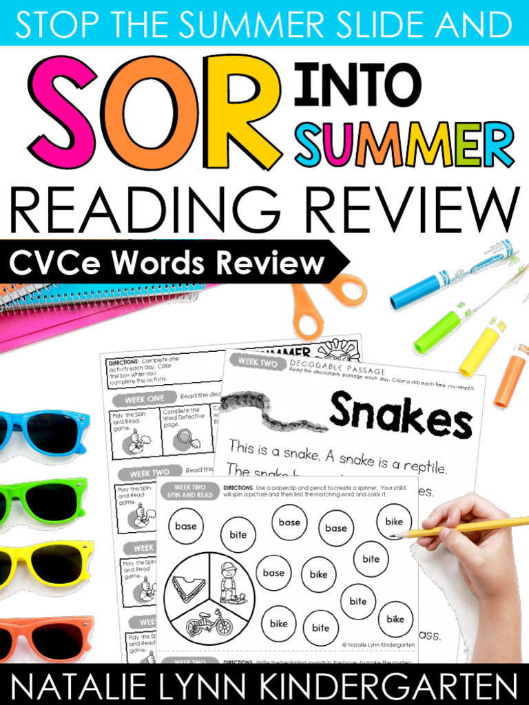 CVCe Words Summer Review | PDF
