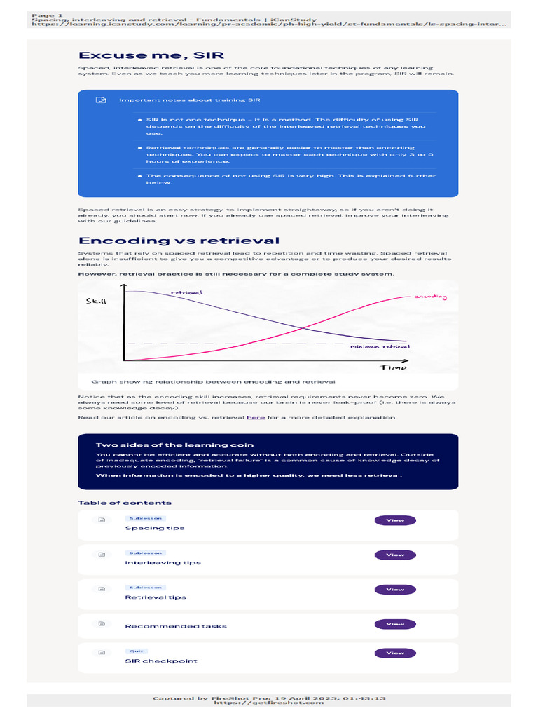 01-Spacing Interleaving and Retrieval | PDF | Mental Processes | Neuroscience