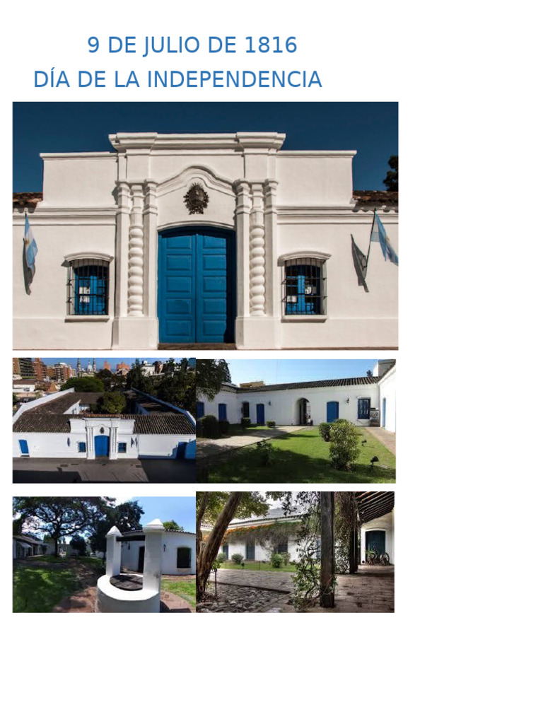 Casa de Tucuman 9 de Julio de 1816 | PDF