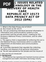 Data Privacy Act of 2012 | PDF