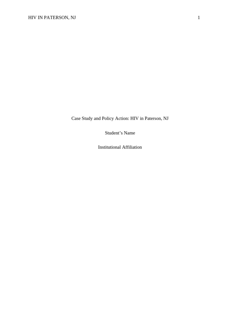 Case Study And Policy Action Pdf Hiv Aids Hiv