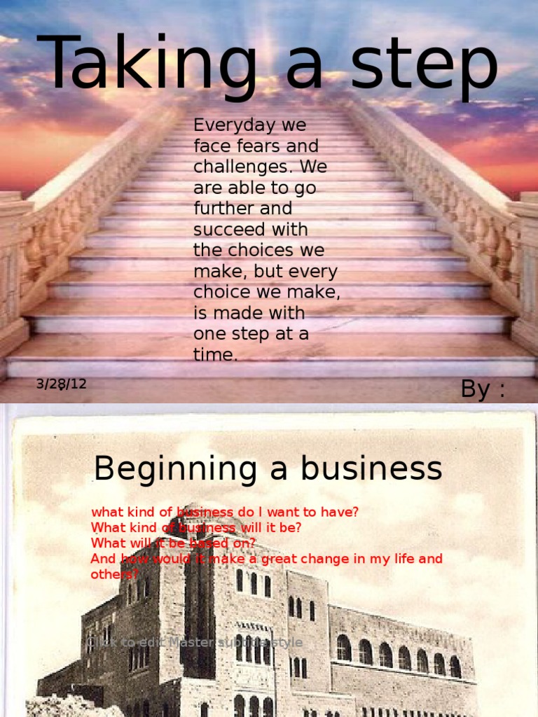 Taking A Step: By: Adriana Lopez | PDF