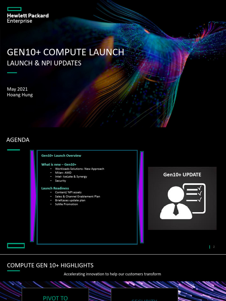 A Hung - Q3FY21 - Gen10+ VN Launching | PDF | Cloud Computing | Desktop Virtualization