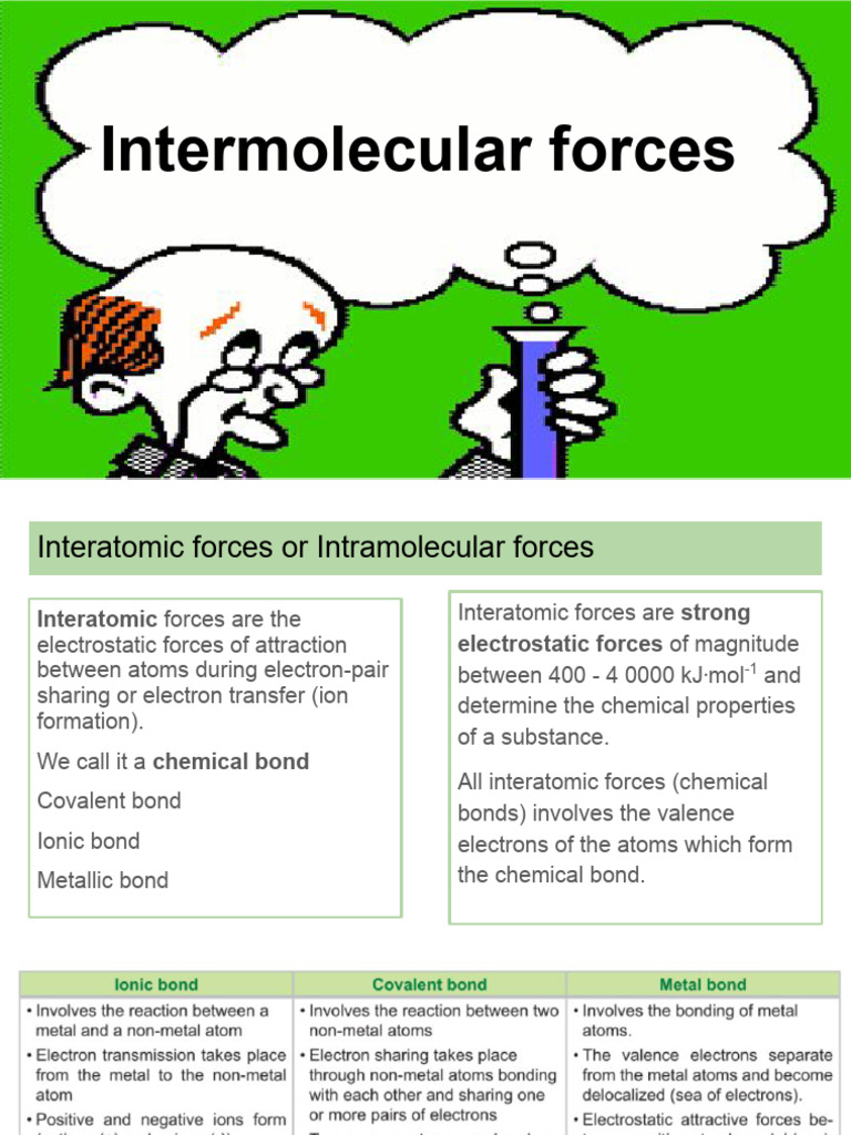 Intermolecular Forces | PDF | Intermolecular Force | Chemical Polarity