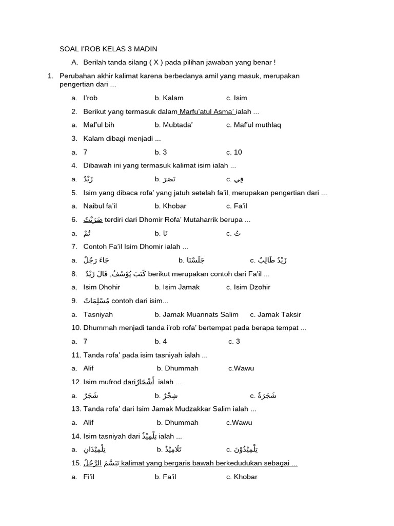 Soal I'rob 2024 | PDF