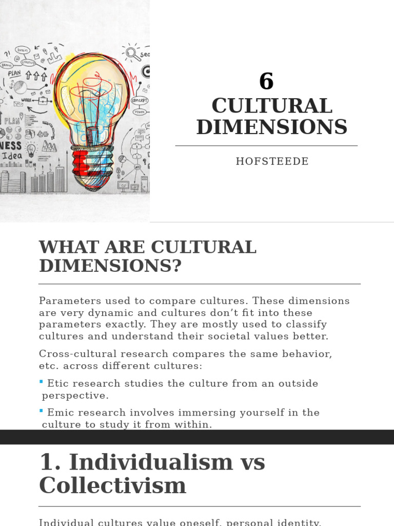 Cultural Dimensions | PDF | Social Psychology | Behavioural Sciences