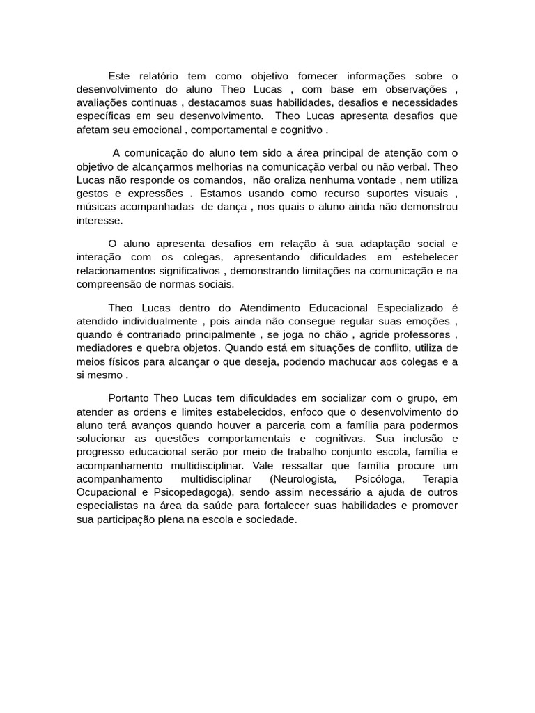 Relatório de THeo | PDF